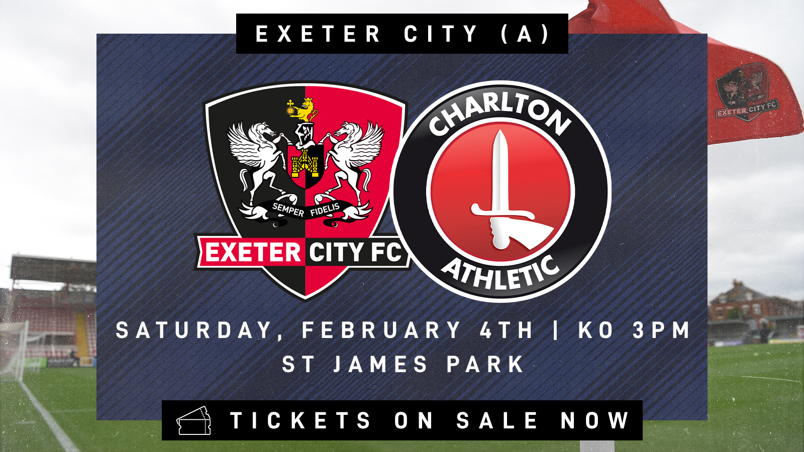 Exeter away tickets now on sale | Charlton Athletic Football Club
