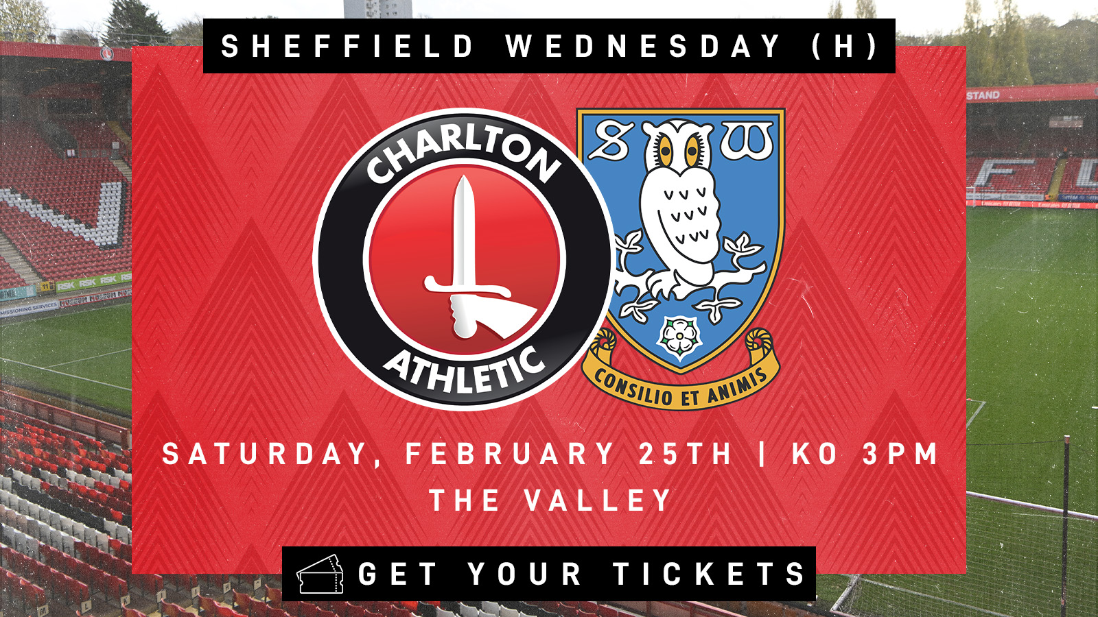 Sheff Wed tickets placed on priority sale | Charlton Athletic Football Club