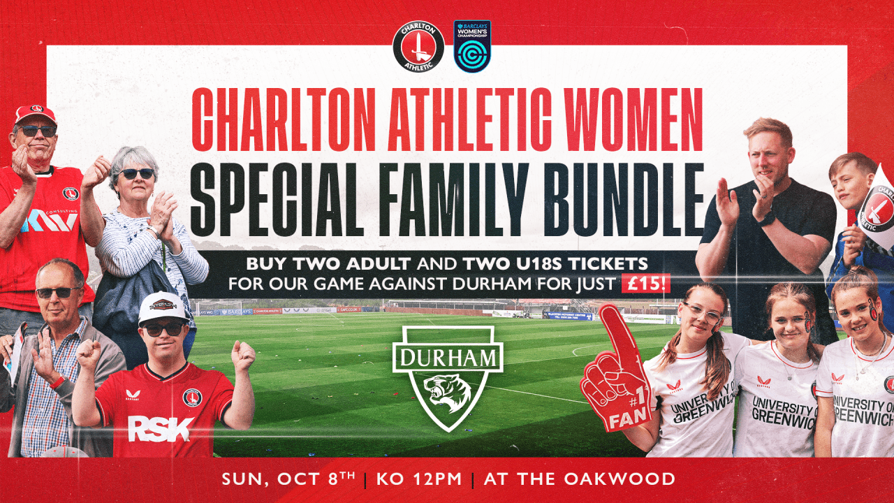 Women's family bundle tickets for Durham at The Oakwood are on sale now ...
