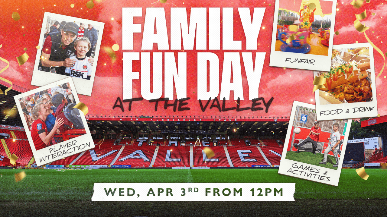 Join the free activities on Family Fun Day | Charlton Athletic Football ...