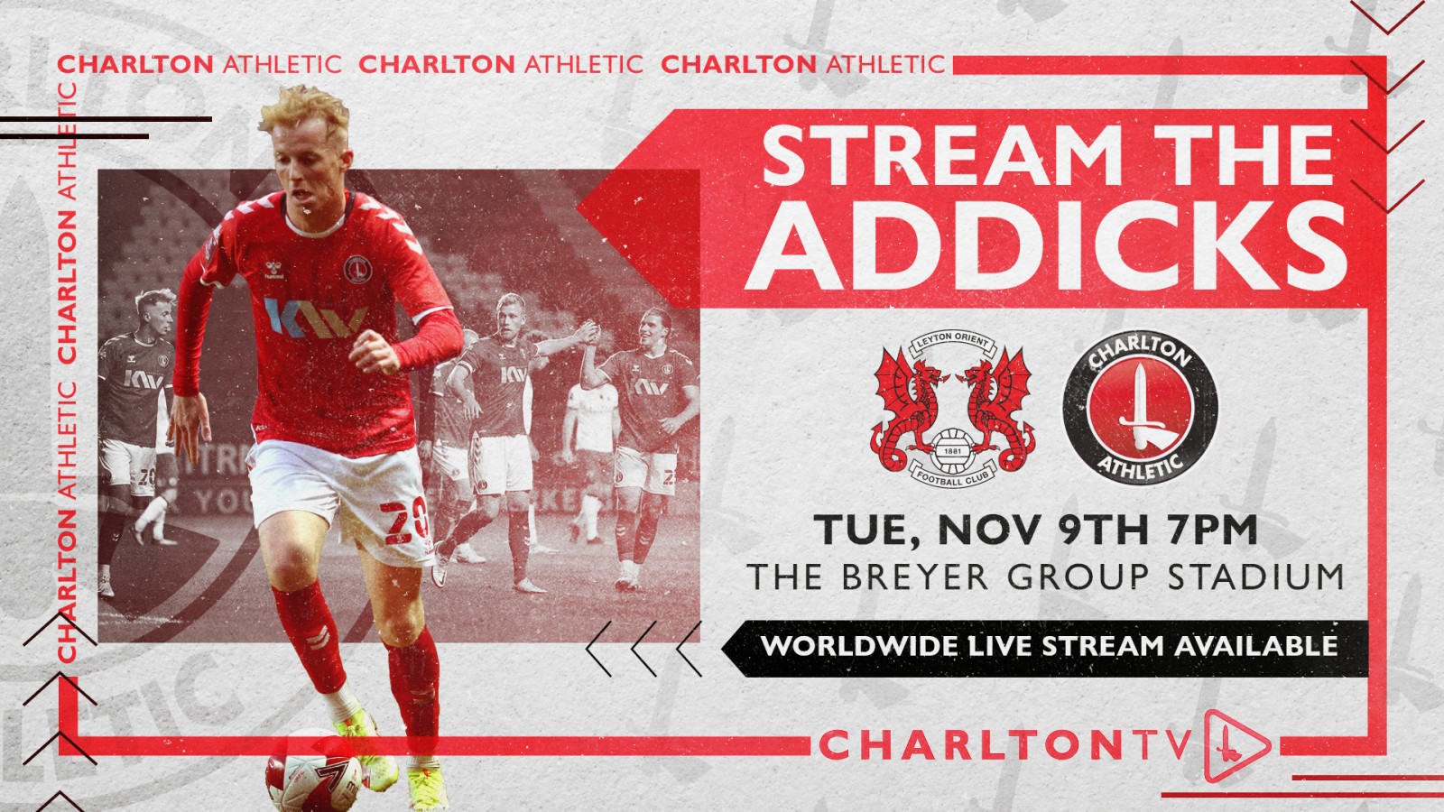 How to watch Tuesday's Leyton Orient v Charlton game live on CharltonTV ...