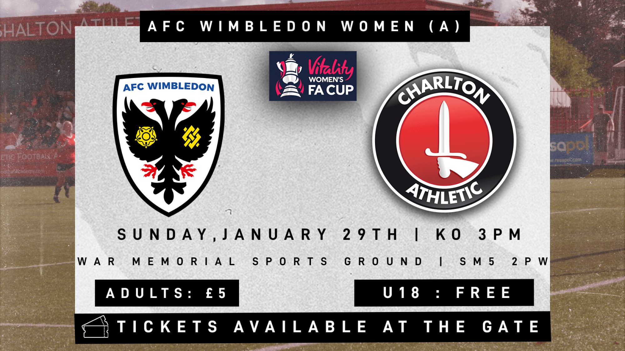 AFC Wimbledon ticket information | Charlton Athletic Football Club