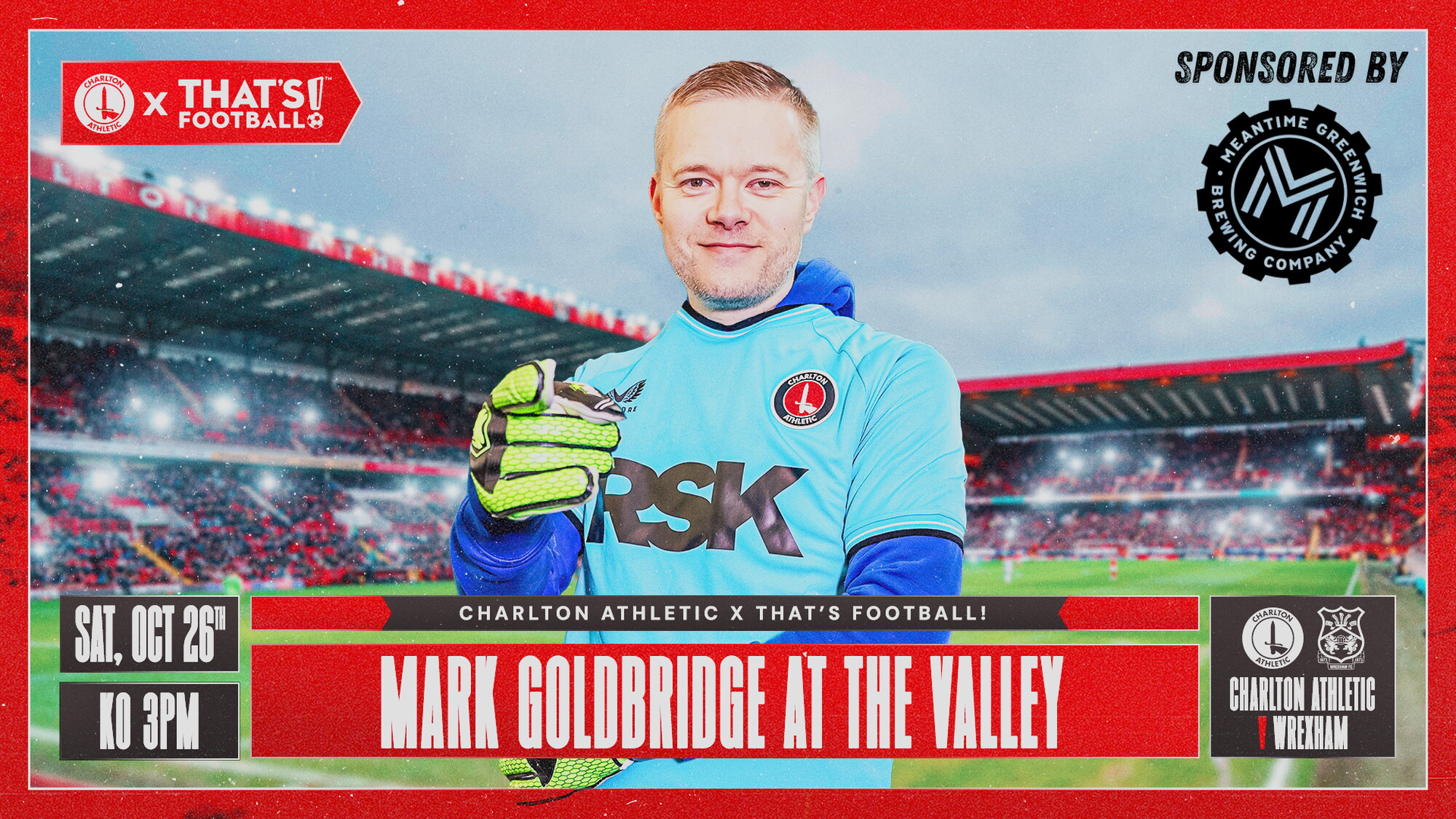 Mark Goldbridge at The Valley for Wrexham clash | Charlton Athletic ...