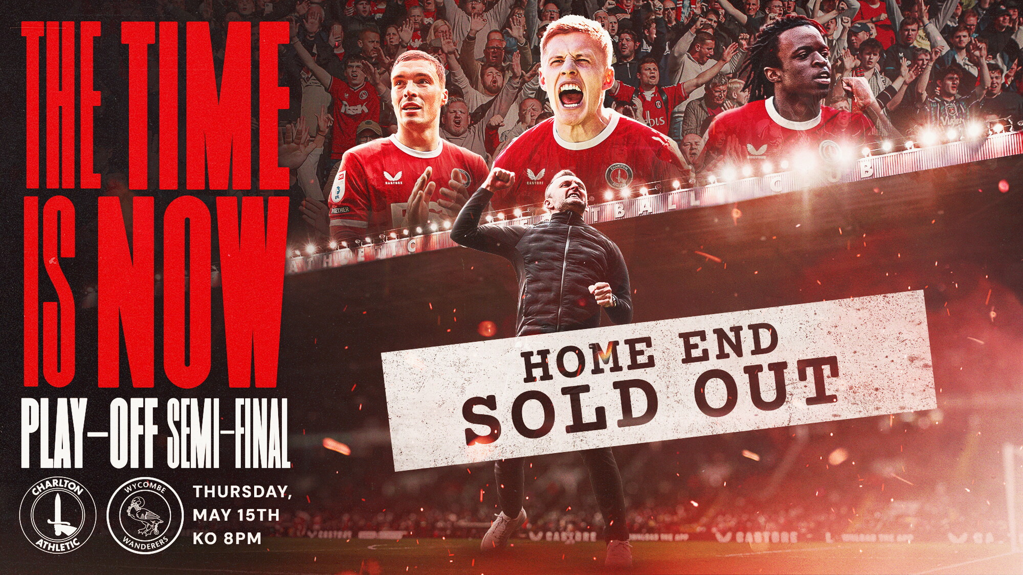 Valley sold out for tonight's play-off clash | Charlton Athletic ...