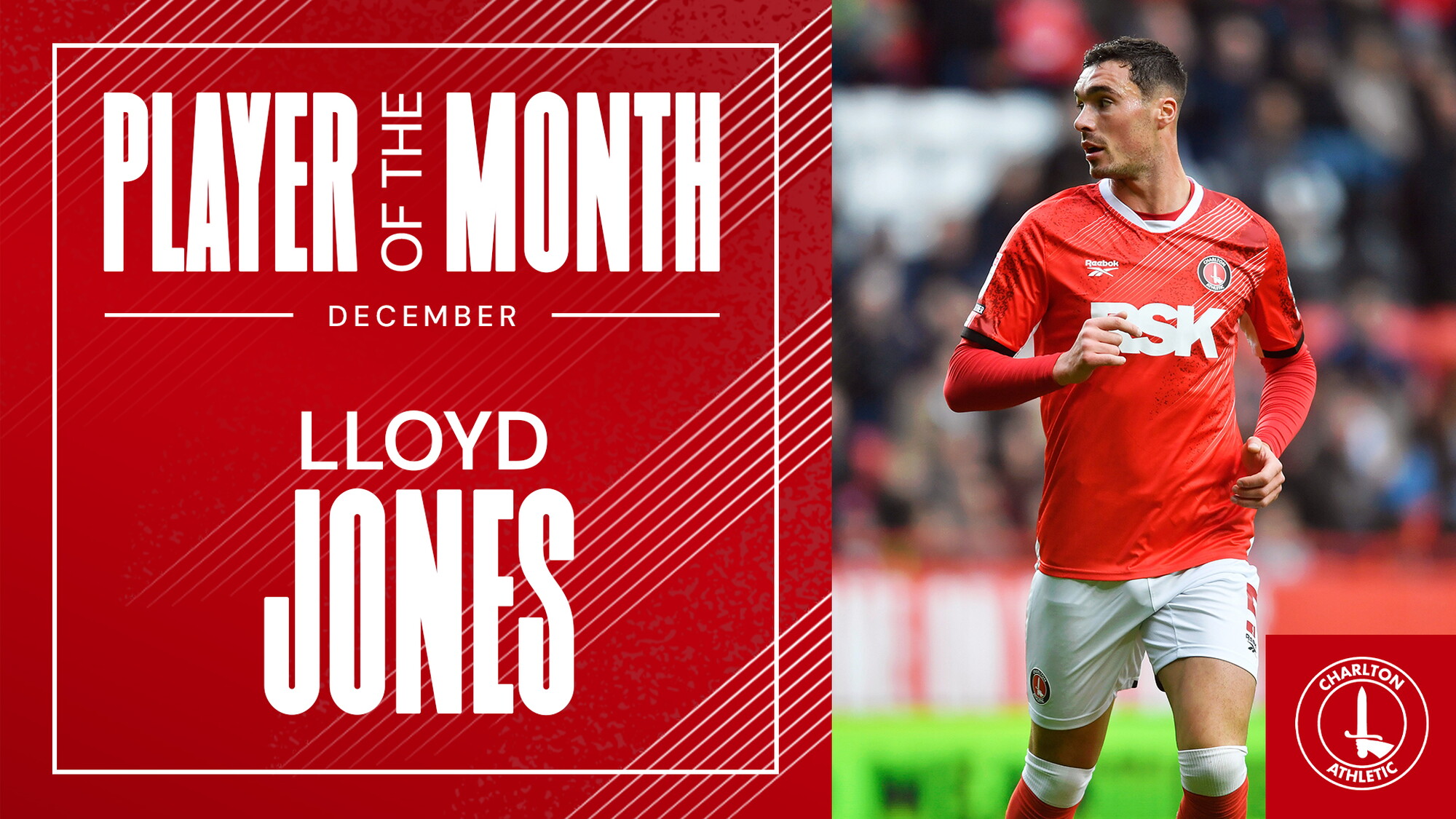Jones up for January Player of the Month | Charlton Athletic Football Club
