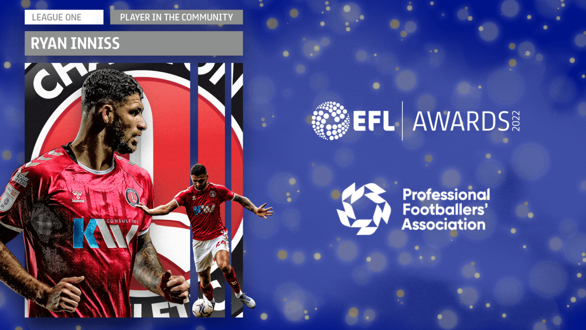 Ryan Inniss recognised with League One 2022 PFA Player in the Community ...
