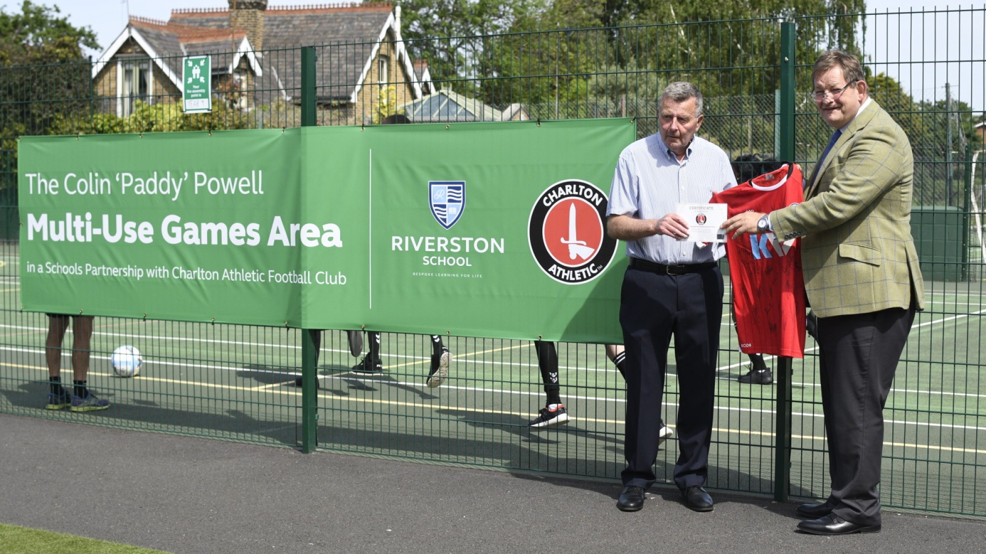 Charlton great Colin Powell honoured by Riverston School | Charlton ...