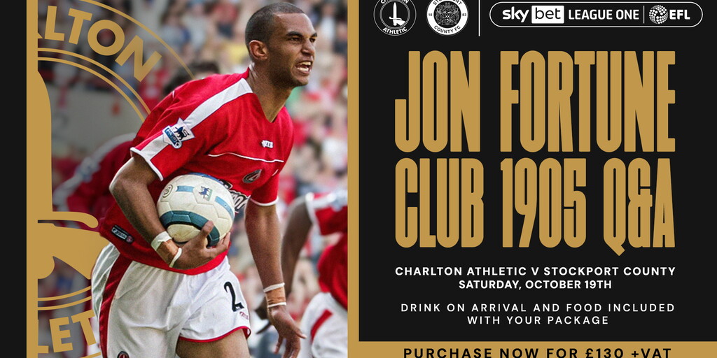 Join Jon Fortune in Club 1905 for exclusive Q&A | Charlton Athletic ...
