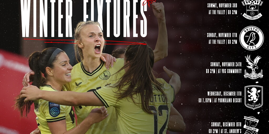 Charlton Athletic Women's winter fixtures | Charlton Athletic Football Club
