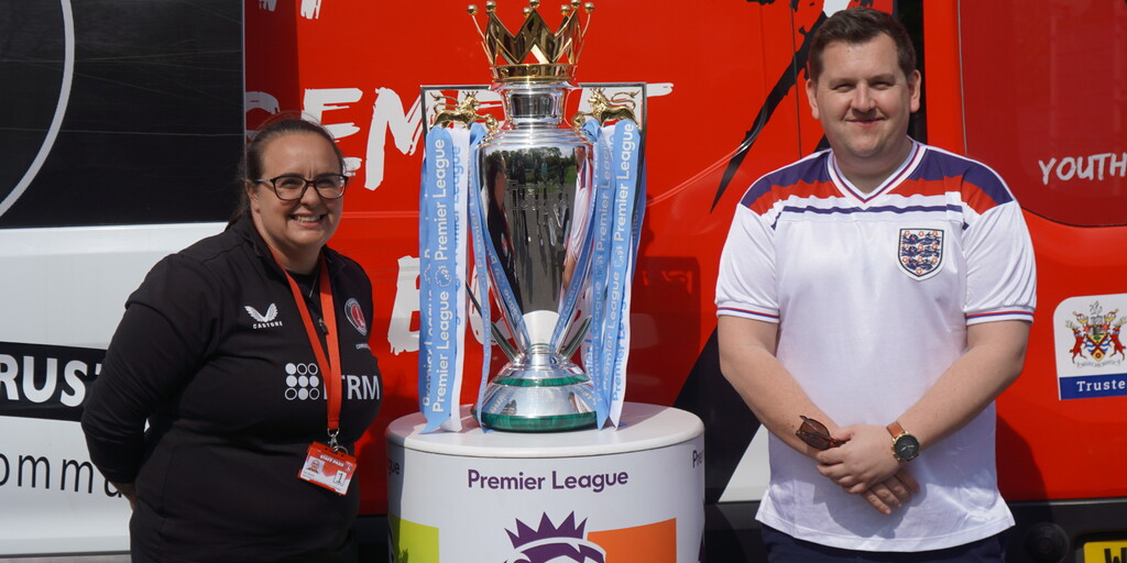 MP Louie French Visits CACT programmes alongside Premier League Trophy ...
