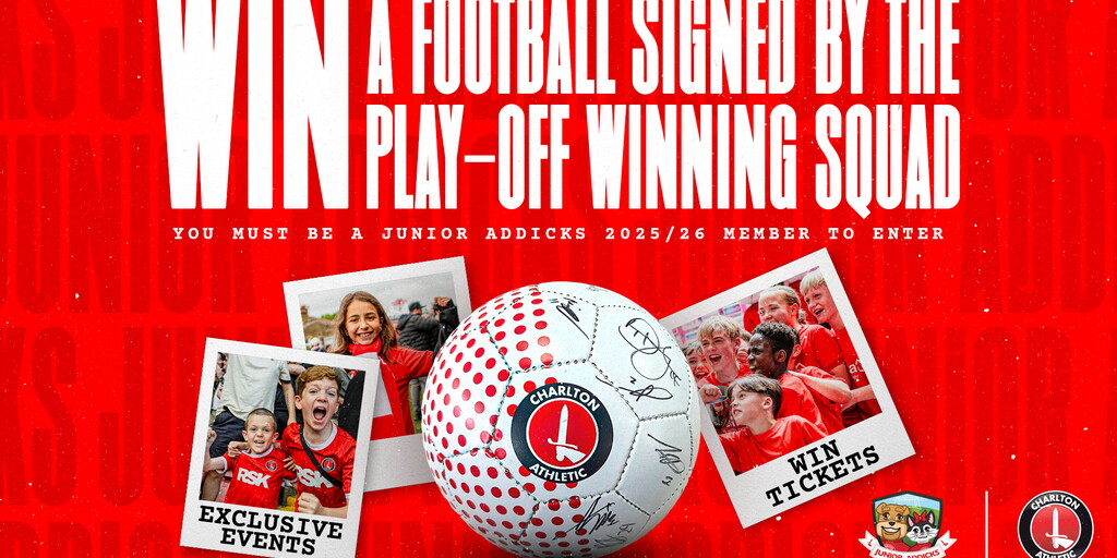 Win a football signed by the play-off winning squad! | Charlton ...