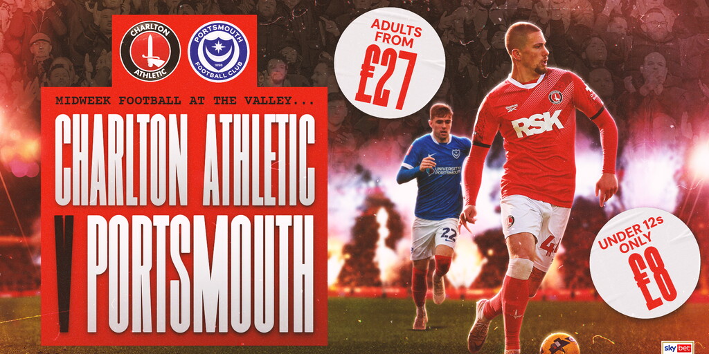 Secure your tickets for Portsmouth fixture | Charlton Athletic Football ...
